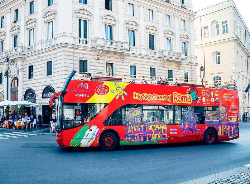 Hop On Hop Off Rome Sightseeing Bus Tour Rome City Tours